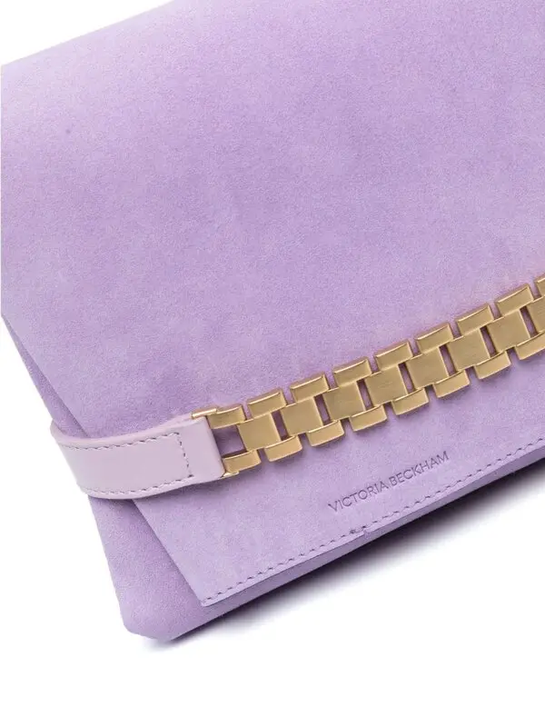 Victoria Beckham Chain Pouch Shoulder Bag - Purple