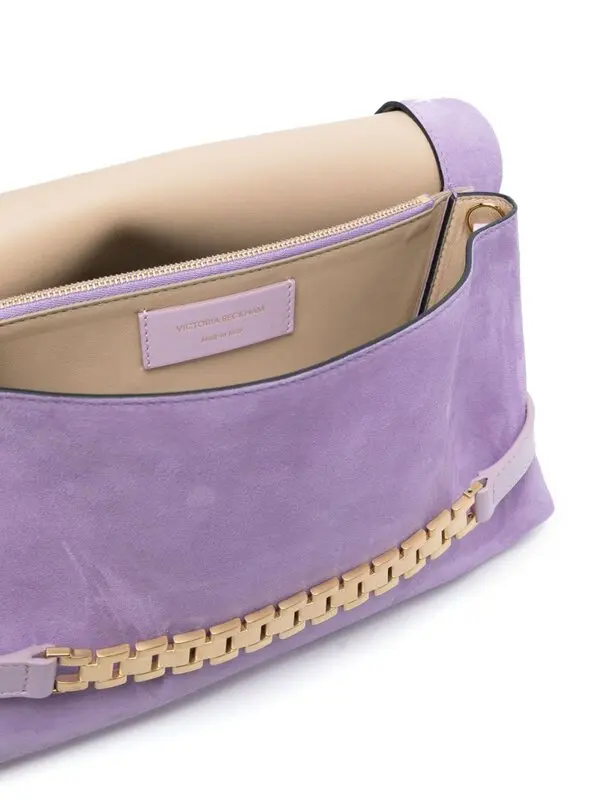 Victoria Beckham Chain Pouch Shoulder Bag - Purple