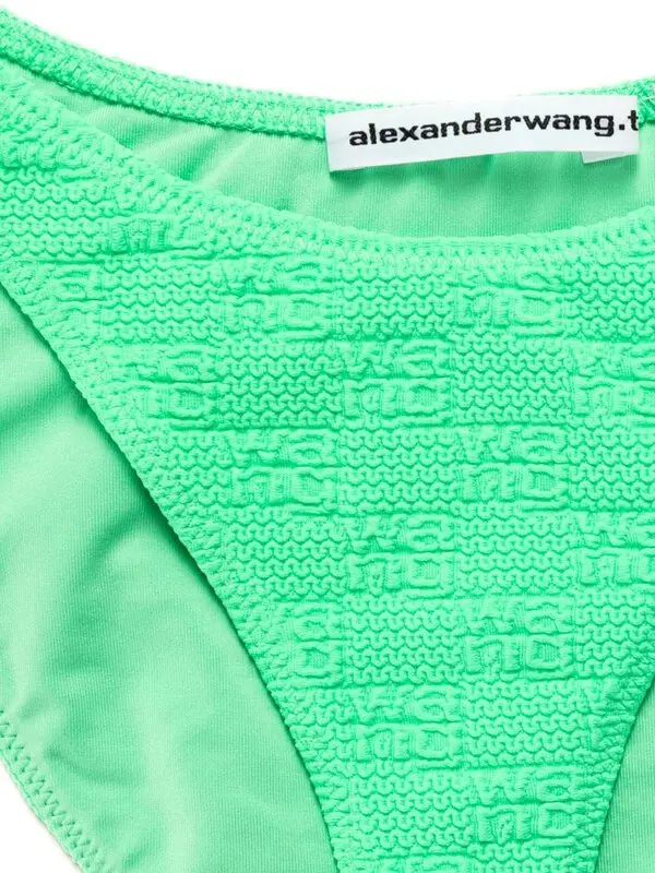 Alexander Wang High-cut Bikini Bottom - Green