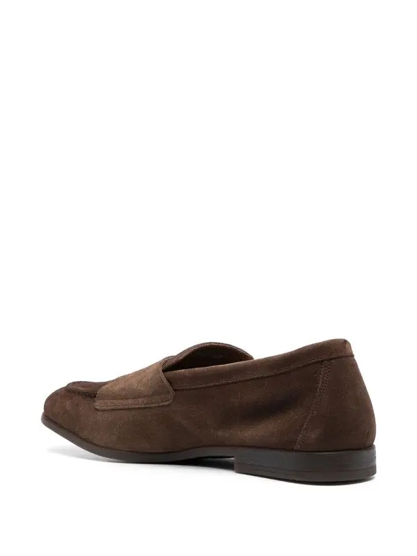 DOUCAL'S Buckle-fastening Suede Monk Shoes - Brown