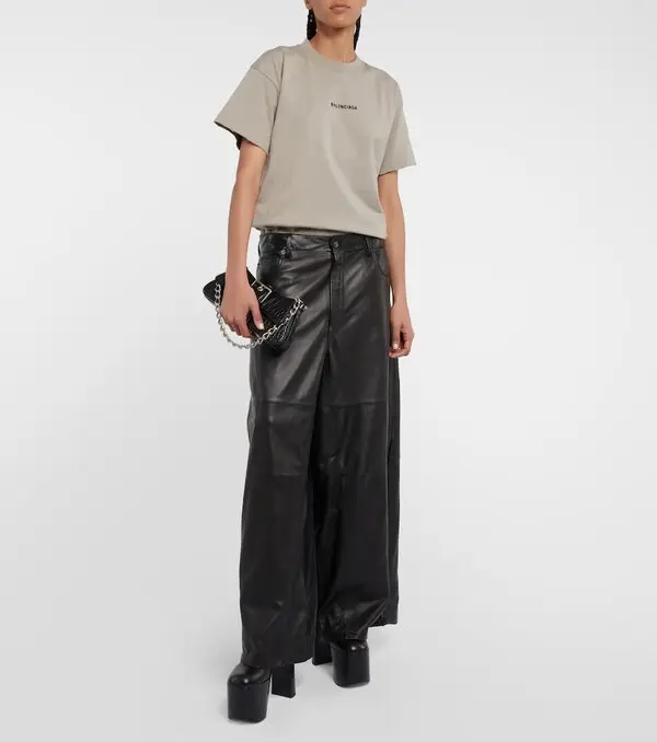 Balenciaga Logo T-shirt - Black