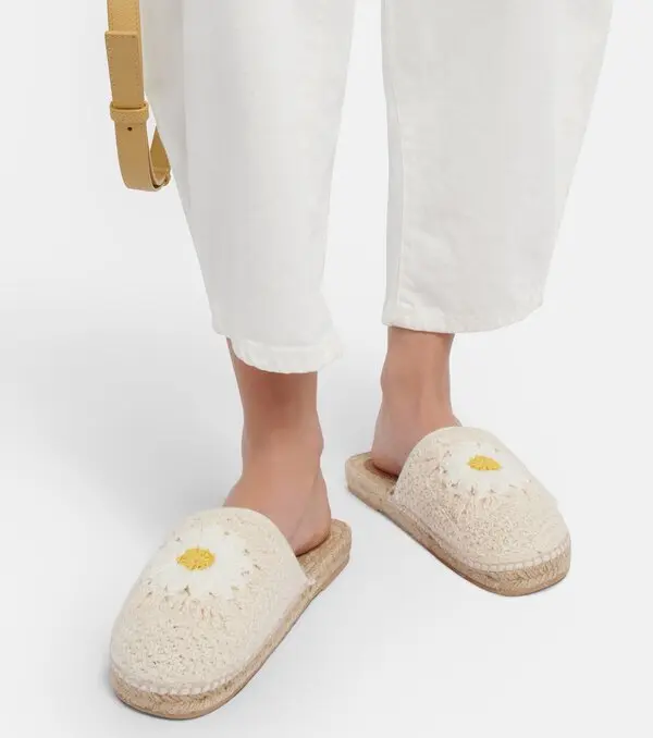 Alanui Daisy Crochet Espadrilles