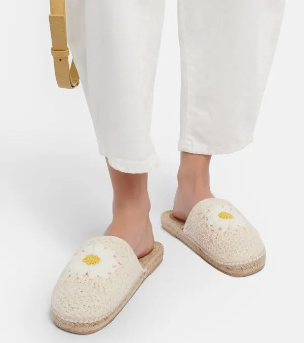 Alanui Crochet Espadrilles - White