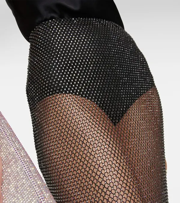 Giuseppe Di Morabito Crystal-embellished Maxi Skirt - Black