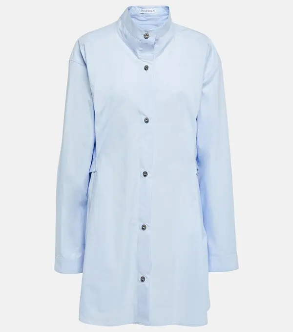 JW Anderson Cotton Poplin Minidress - Blue