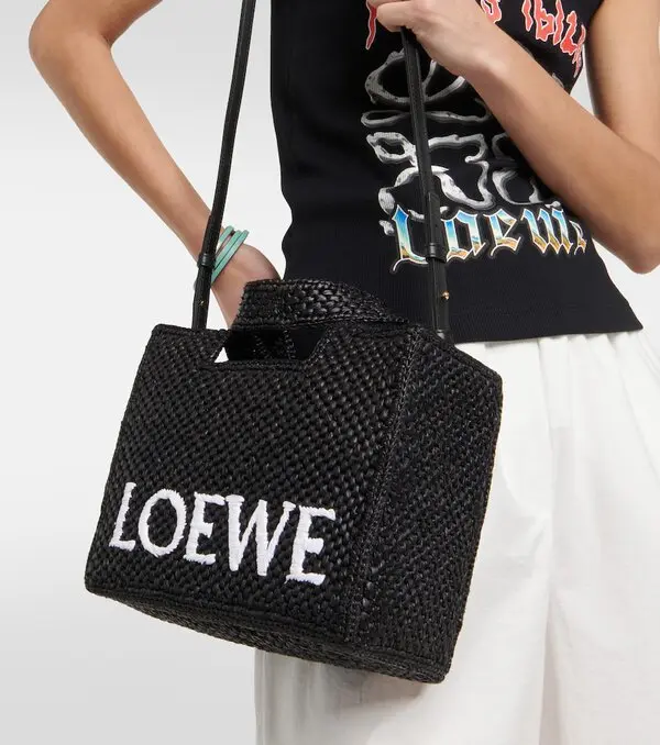 Loewe Small Logo Top-handle Bag - Black