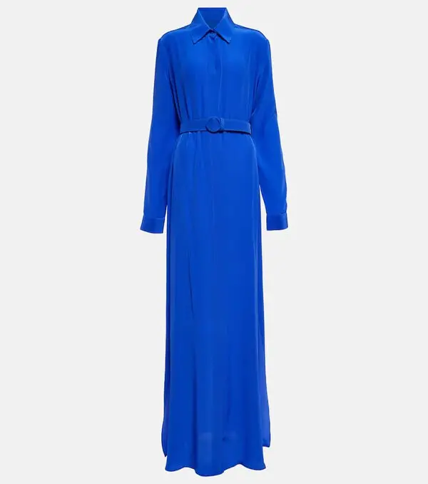 Costarellos Silk Maxi Dress