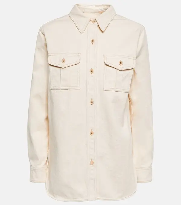 Isabel Marant Étoile Eden Denim Shirt - Neutrals
