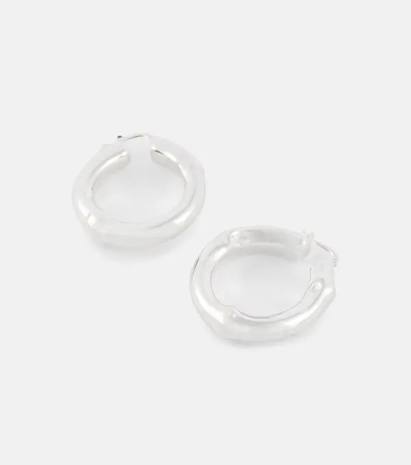 JIL SANDER Small Bamboo Hoop Earrings