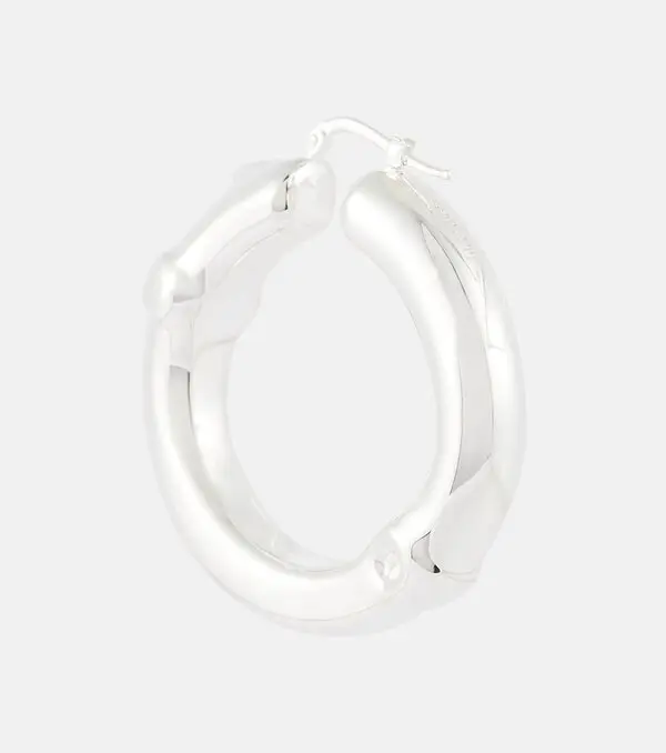 JIL SANDER Small Bamboo Hoop Earrings