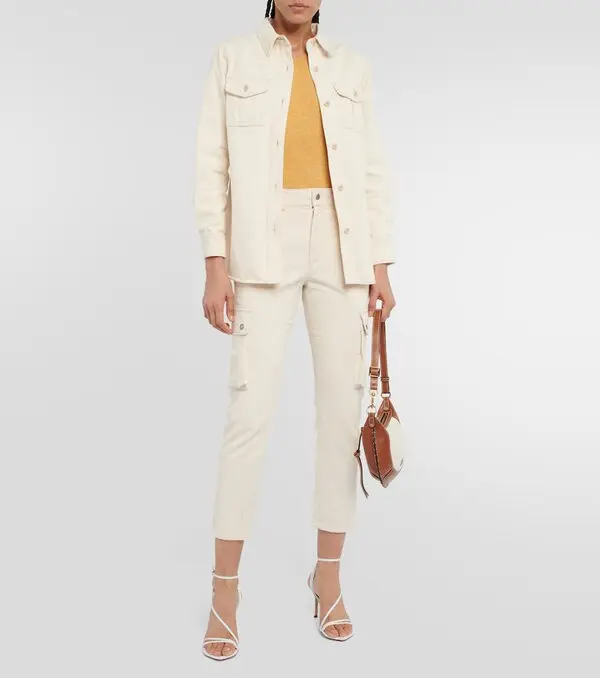 Isabel Marant Evalia Tapered Cargo Pants - Neutrals