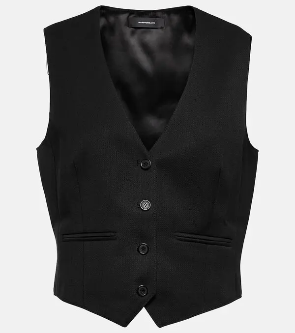 Wardrobe.NYC Wool Vest - Black