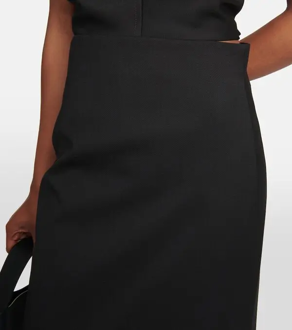 Wardrobe.NYC Wool Maxi Skirt - Black