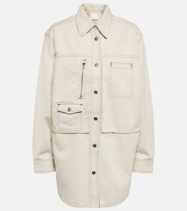 Isabel Marant Étoile Pearl Denim Jacket - Neutrals