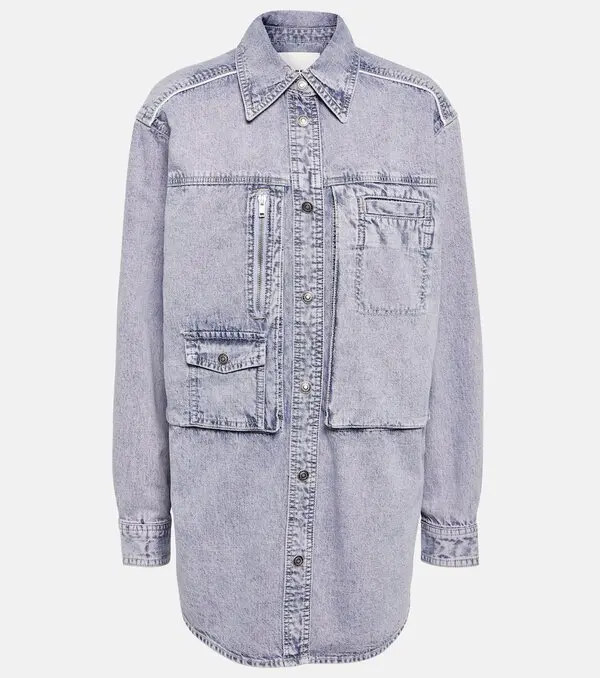 Isabel Marant Pearl Denim Jacket - Purple