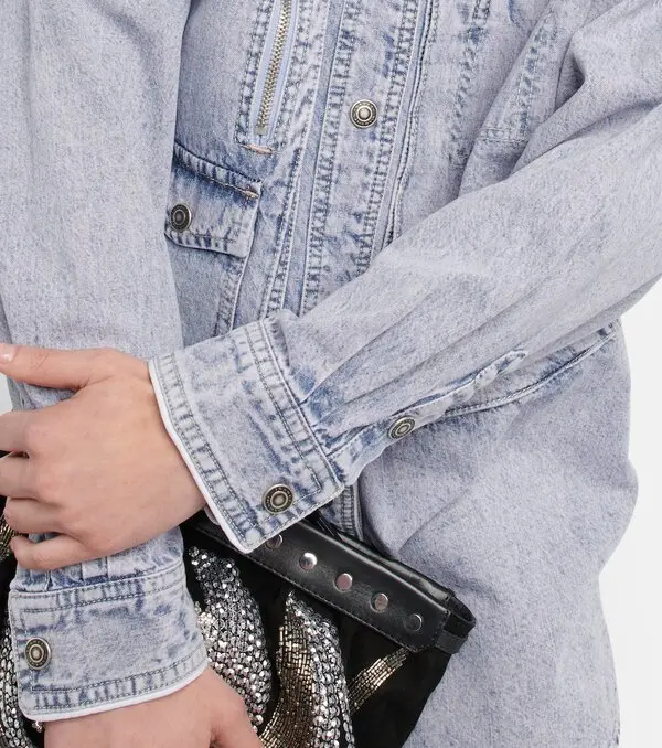 Isabel Marant Pearl Denim Jacket - Purple