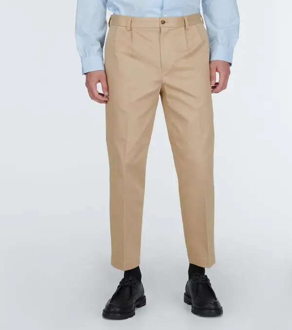 Junya Watanabe Cotton Gabardine Straight Trousers