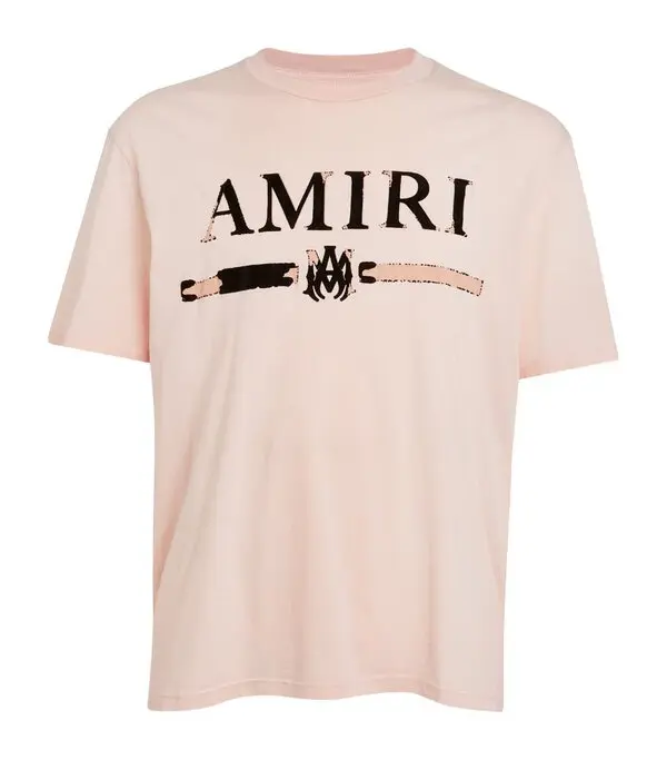 Amiri Logo T-Shirt In Pink - 30% Off | Editorialist