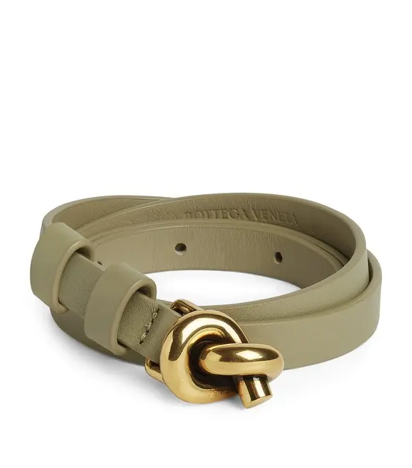 Bottega Veneta Knot Detail Belt - Grey