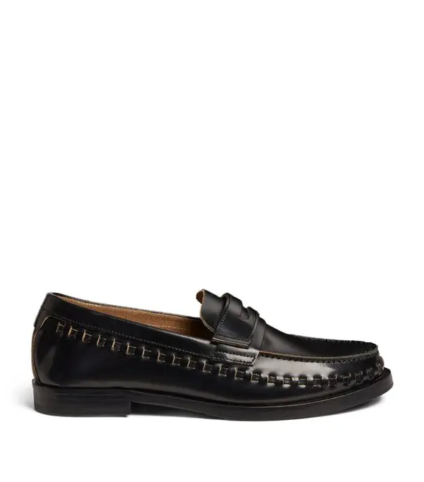 Allsaints Leather Sofie Loafers In Black - 61% Off  display picture 2