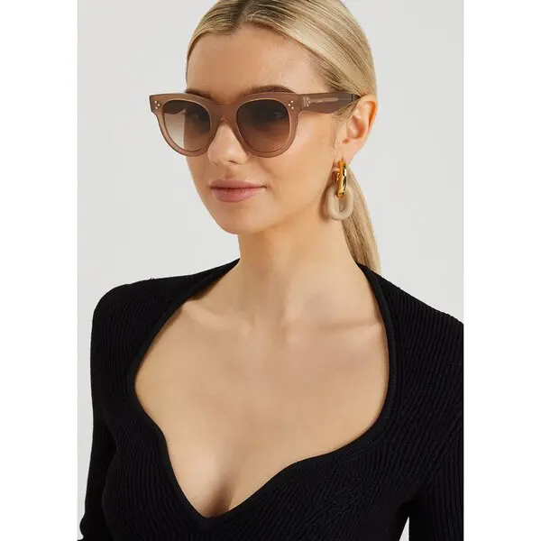 Celine Baby Audrey Rose Round-frame Sunglasses