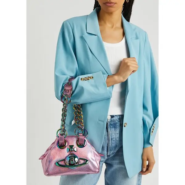 Vivienne Westwood Archive Iridescent Vegan Leather Shoulder Bag