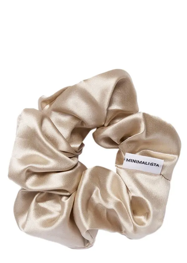 MINIMALISTA Hya Scrunchies - White/gold/brown