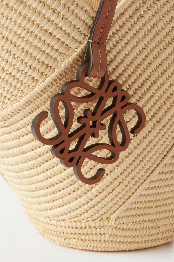 Loewe Paula's Ibiza Petal Basket Leather-trimmed Raffia Tote Bag