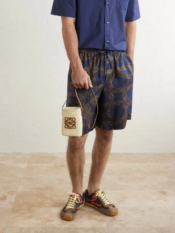 Loewe Raffia Bucket Bag - Neutrals