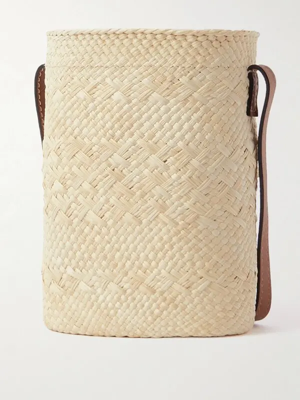 Loewe Raffia Bucket Bag - Neutrals