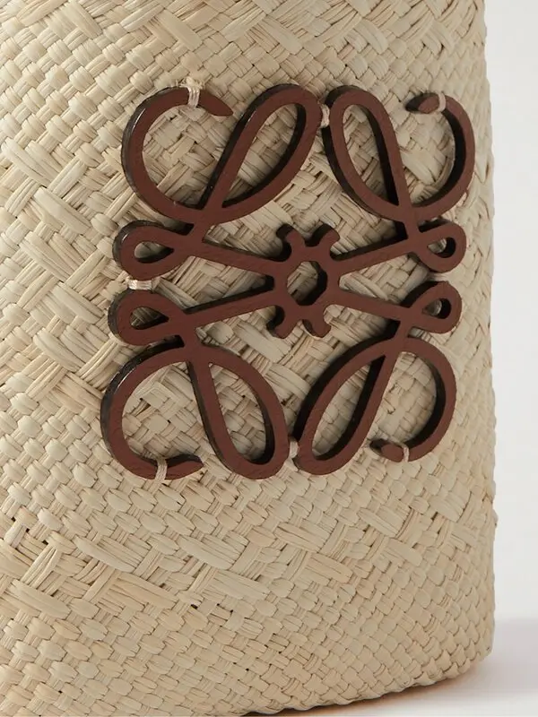 Loewe Raffia Bucket Bag - Neutrals