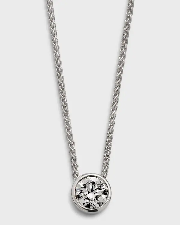 Neiman Marcus 18k Slider Pendant Necklace - Diamond