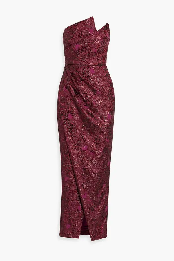 jewelry for burgundy dress Six Row Garnet Statement Necklace