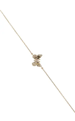 Adina Reyter 14k Gold Enchanted Diamond Butterfly Bracelet