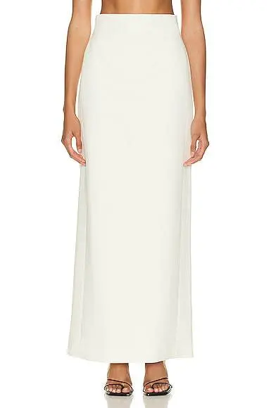 Wardrobe.NYC Column Skirt - Off White