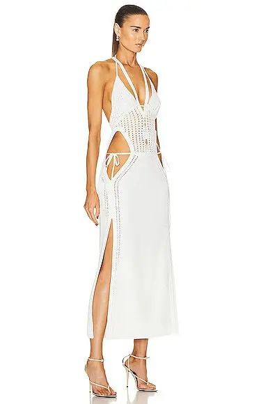 Dion Lee Crochet Tie Butterfly Dress In White In Ivory - 40% Off |  Editorialist