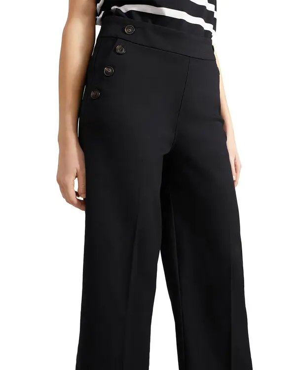HOBBS LONDON Simone Cropped Wide Leg Trousers