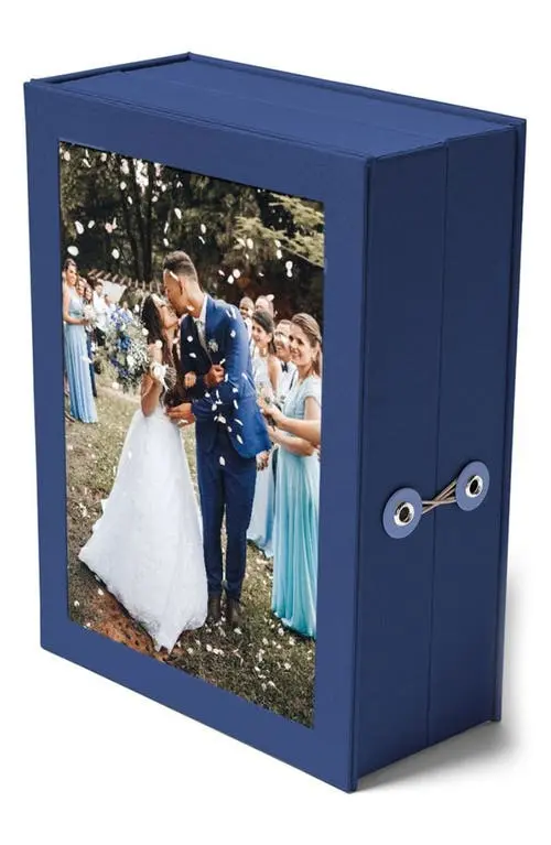 SAVOR Story Vault Keepsake Box - Blue/ Neutral
