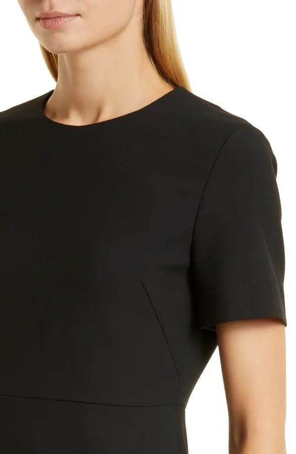 Boss Desaty Fit & Flare Dress - Black | Editorialist