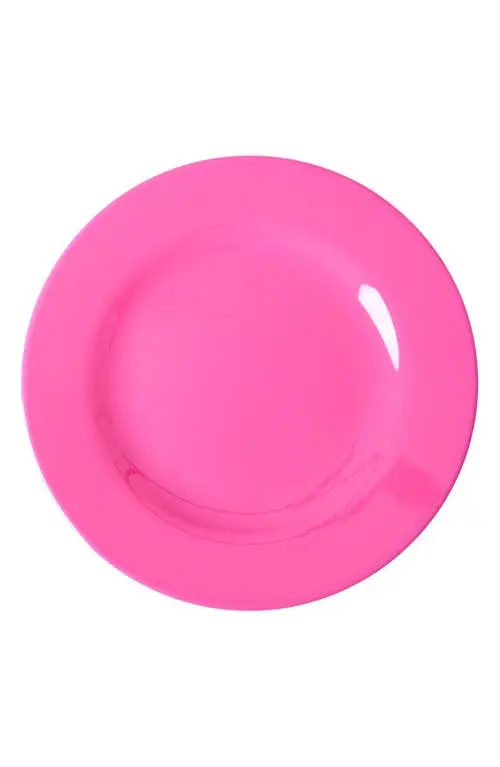 RICE BY RICE Set Of Four Melamine Plates - Fuchsia