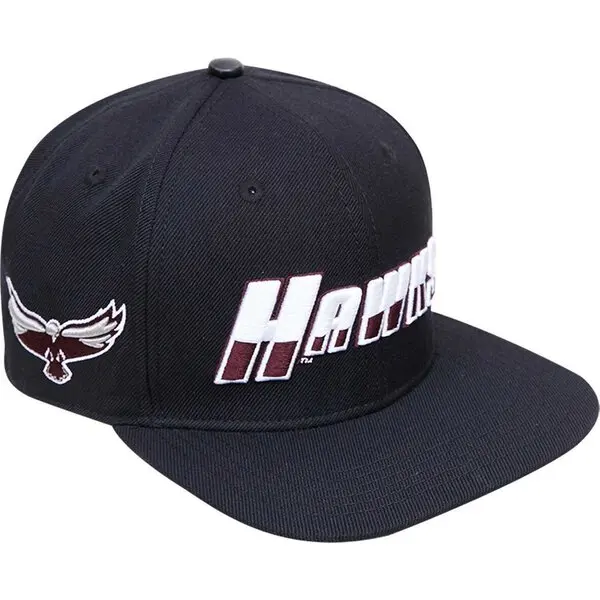 PRO STANDARD Maryland Eastern Shore Hawks Arch Over Logo Evergreen Snapback Hat - Black