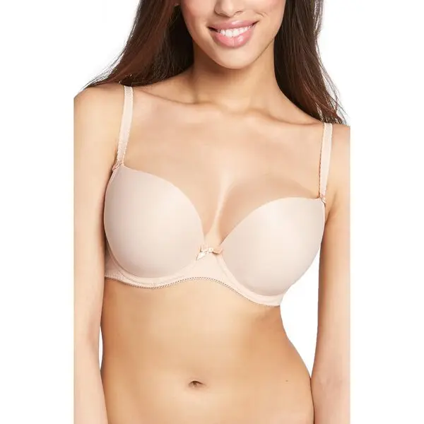 Freya Deco Aa4234 Underwire Plunge Bra - Nude