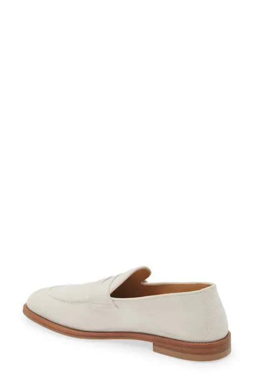 Brunello Cucinelli Suede Penny Loafer - C8291 Lamb
