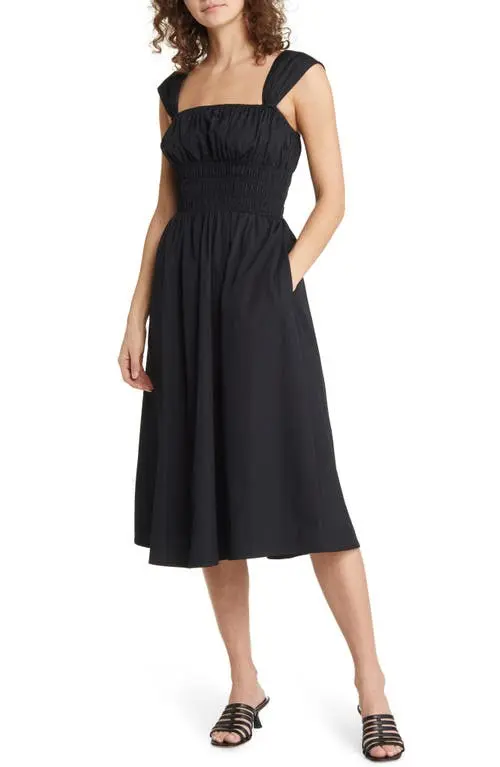 Chelsea28 Smocked Waist Midi Dress