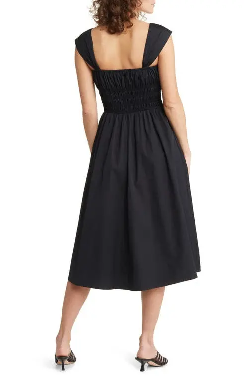 Chelsea28 Smocked Waist Midi Dress