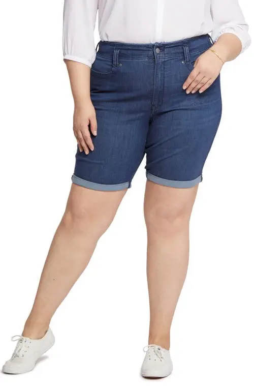 NYDJ Ella Roll Cuff High Waist Denim Shorts