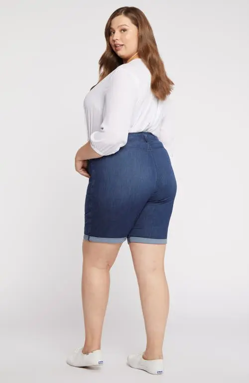 NYDJ Ella Roll Cuff High Waist Denim Shorts