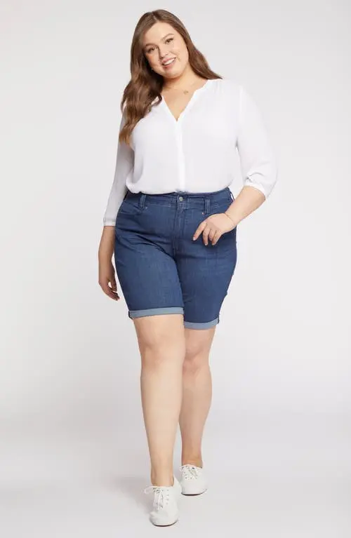 NYDJ Ella Roll Cuff High Waist Denim Shorts