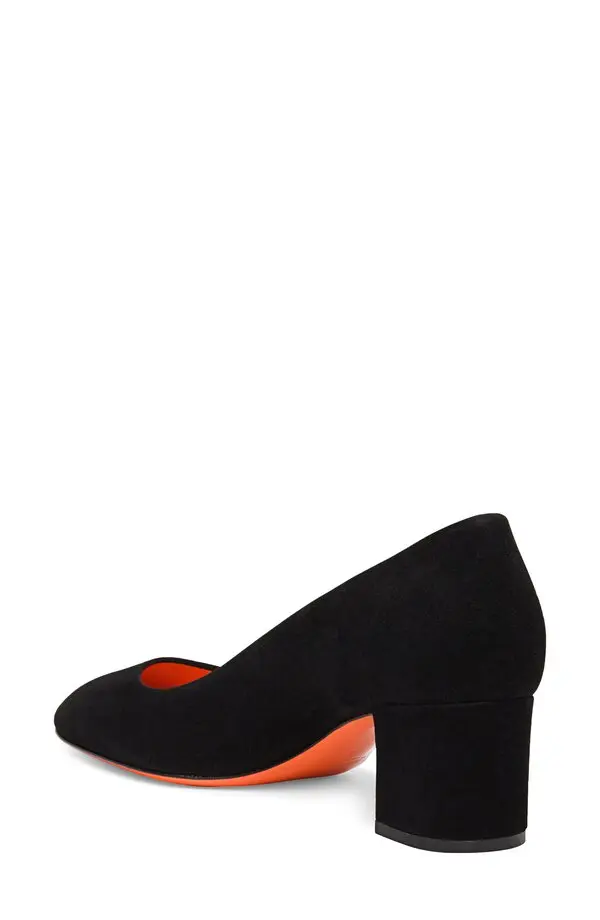Santoni Block Heel Pump