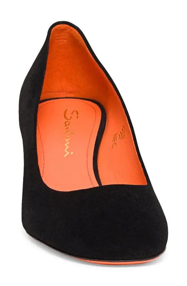 Santoni Block Heel Pump